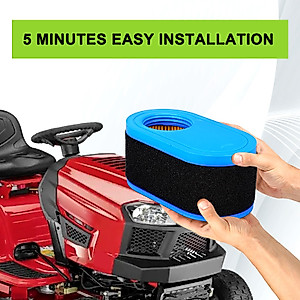 Harbot LT4200 951-12260 Air Filter for MTD 937-05065A Craftsman R1000 T1000 T1200 LT1500 RER1000 Huskee LT3800 Lawn Mower with 951-12256 Pre-filter