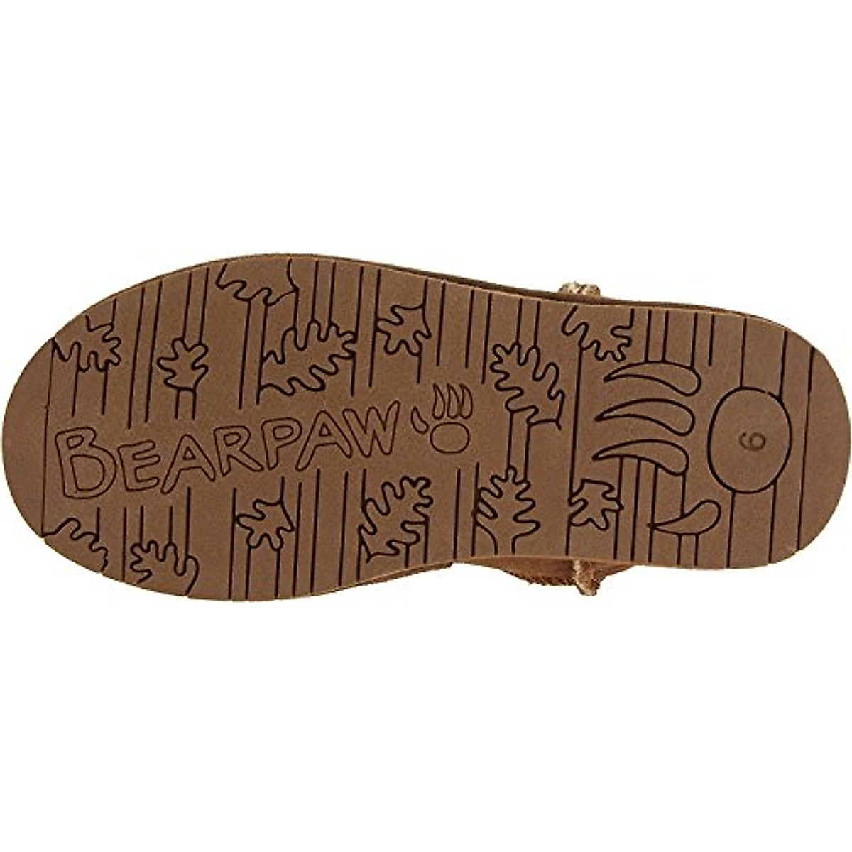 BEARPAW Women's Wide Calf Emma Short Boot, Hickory, 10 W US