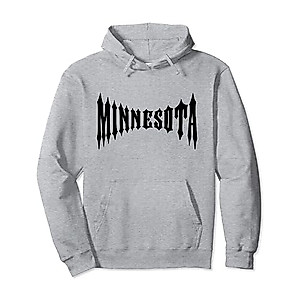 Minnesota USA Retro Vintage Sports Gothic Letters Pullover Hoodie