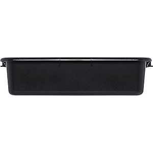 Carlisle FoodService Products N4401003 Comfort Curve™ Ergonomic Wash Basin Tote Box, 5" Deep, Black (Pack of 12)