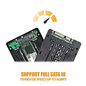 ICY DOCK M.2 SATA SSD to 2.5 inch SATA III SSD Enclosure Adapter Tool Free | EZConvert MB703M2P-B