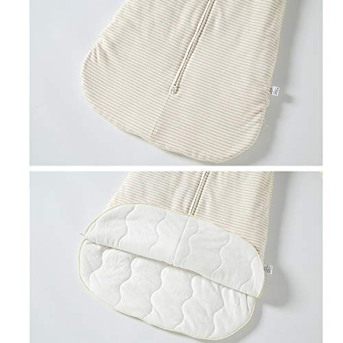 Newborn Baby Sleeping Sack Bag Winter Warm Padded Wearable Blanket Swaddle 2.5 Tog, Striped 0-8 Months