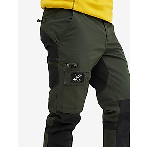 RevolutionRace Men’s Nordwand Pants, Durable Pants for All Outdoor Activities, Forest Green, XL