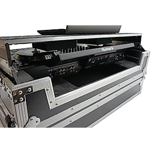 Harmony Audio HCNS7LTWFXTR Flight Glide Laptop Stand Combo DJ Case Compatible with Numark NS7FX