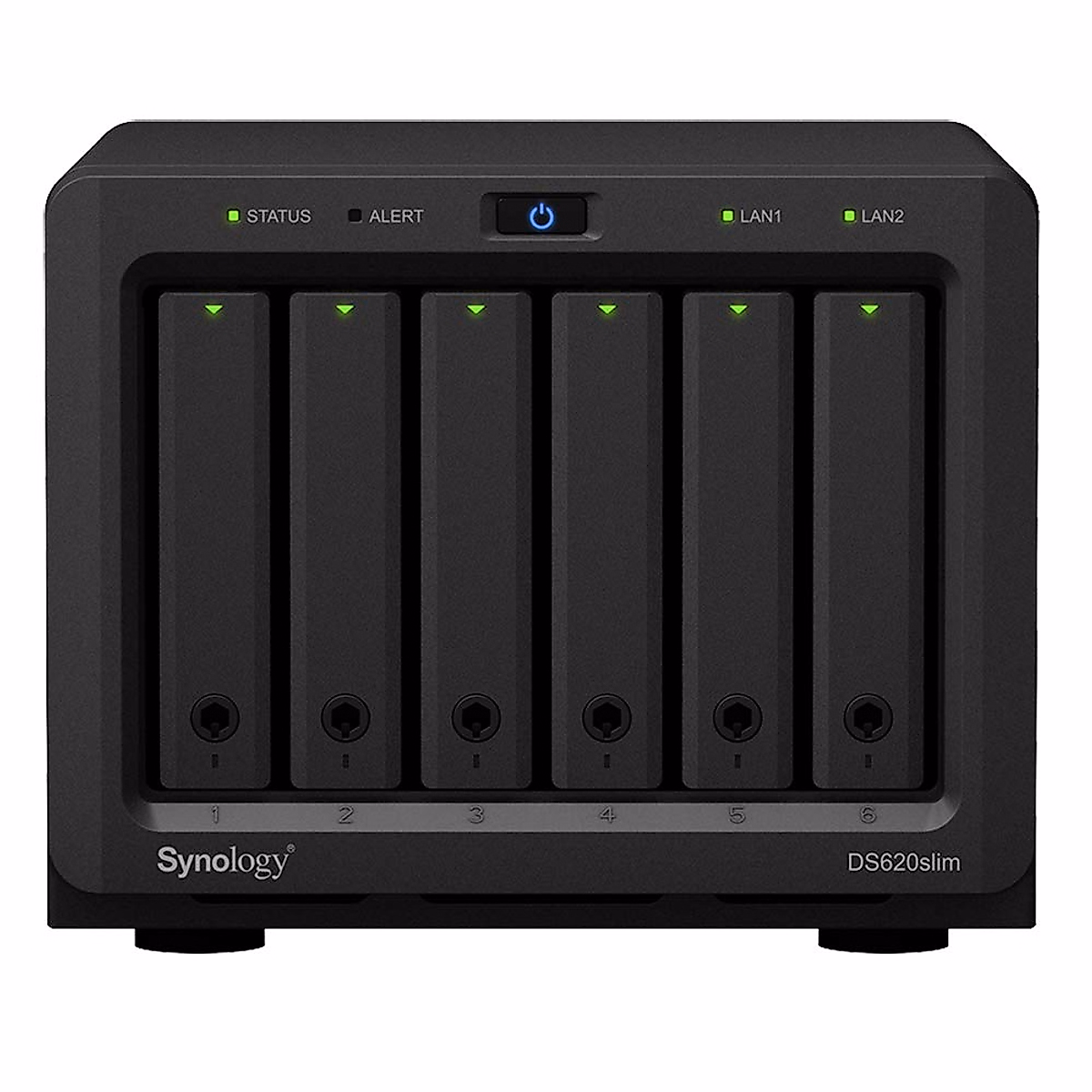 Synology DiskStation DS620slim iSCSI NAS Server with Intel Celeron Up to 2.5GHz CPU, 6GB Memory, 24TB HDD Storage, DSM Operating System