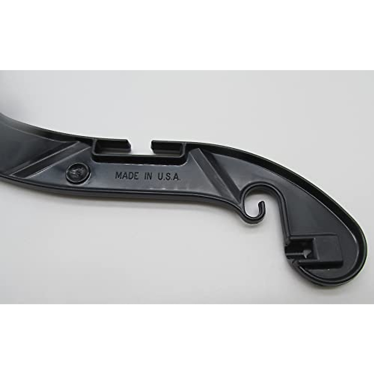 NAHANCO 2414 Junior Plastic Hangers, Super Heavy Weight Shirt Hangers, Swivel Hook, 14" Black (Pack of 100)