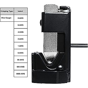 MOFEEZ Busbar Tool Set, Including 4 x 3/8" Power Distribution Block Bus Bar with Cover, Hammer Lug Crimper Tool for 8 AWG - 0000 AWG Battery and Welding Cables