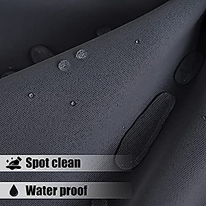 BONZER Waterproof Indoor/Outdoor Curtains for Patio - Thermal Insulated, Sun Blocking Grommet Blackout Curtains for Bedroom, Porch, Living Room, Pergola, Cabana, 2 Panels, 52 x 84 inch, Dark Grey