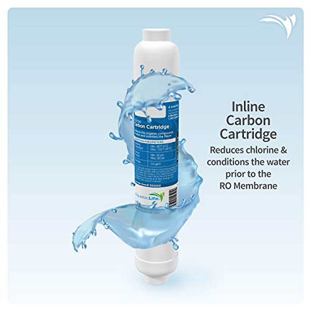 Aquatic Life RO Buddie Cartridge 3-pce Bundle, 1-Color Changing Mixed Bed DI Resin Cartridge, 1- Sediment Cartridge, 1-Carbon Cartridge