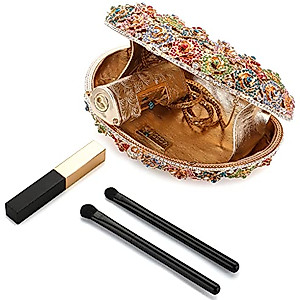 MOSSMON Crystal Evening Clutch Purses Formal Bride Wedding Party Evening Bag for Women