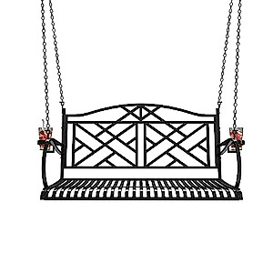 Live Casual Heavy Duty 800 Lb Logan Metal Porch Swing