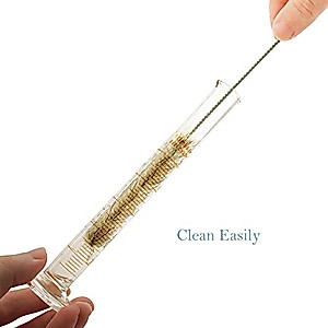 Glass Graduated Cylinder Set Thick Measuring Cylinders 10 ml with Brush (2Pcs)