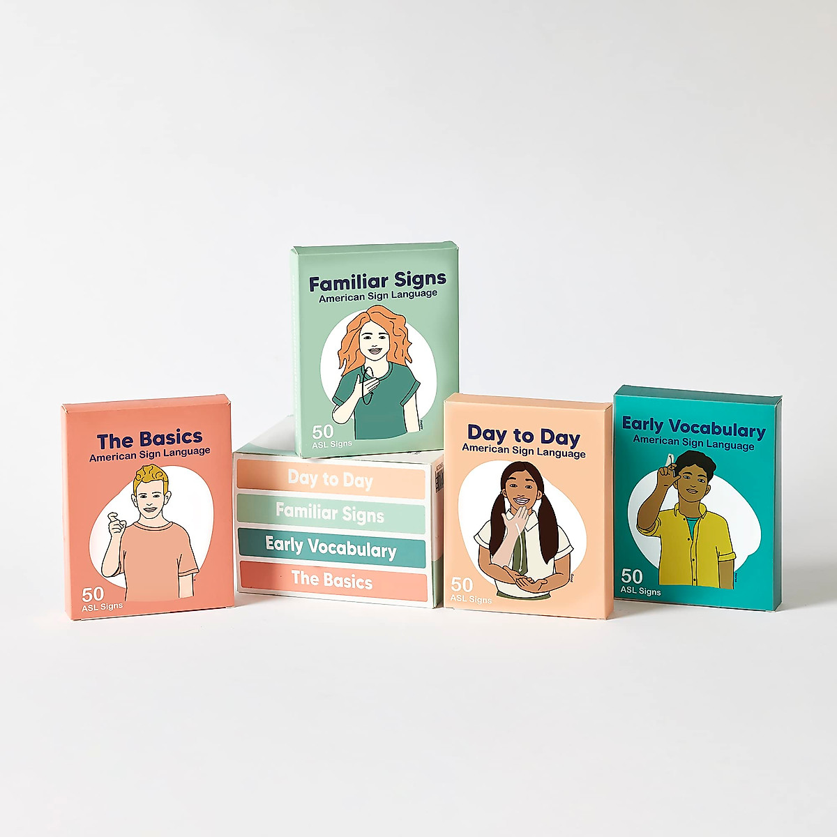 ASL Flash Cards - 200 American Sign Language Flash Cards for Beginners, Kids, Teens and Adults