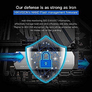 Hikvision E2000 512GB M.2 SSD NVMe PCIe Gen3, Internal Solid State Drive, 3D NAND, Up to 3,500MB/s, 3 Year Warranty