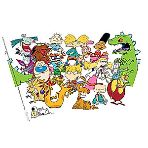 Tervis Made in USA Double Walled Nickelodeon - 90's Group Insulated Tumbler Cup Keeps Drinks Cold & Hot, 30oz, Stainless Steel