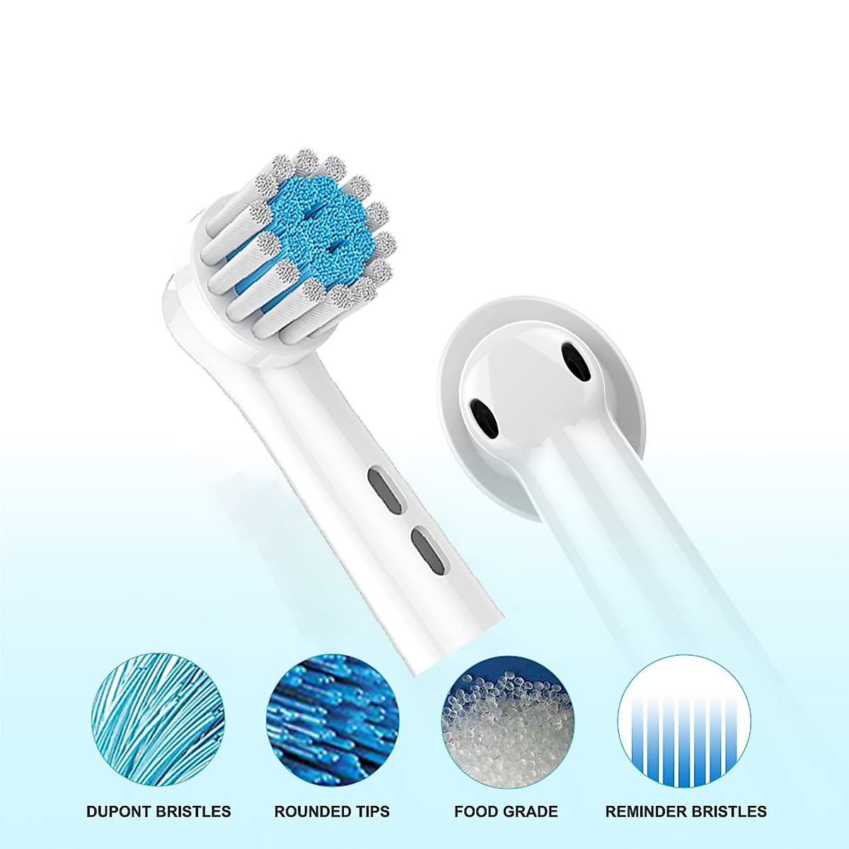 Toothbrush Heads for Oral B Braun Replacement Heads, Professional Electric Toothbrush Heads, Precision Clean Brush Heads Refill Compatible with Oral-B 8000/Pro 9600/1000/ 3000/5000/7000 (EB17XSA)