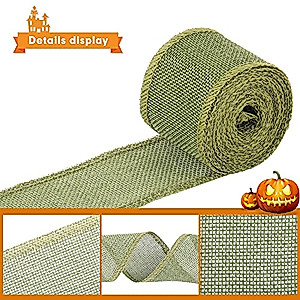 8 Rolls 32 Yards Fall Theme Ribbon Thanksgiving Wired Edge Ribbon Wrapping Ribbon Roll Autumn Decorative Ribbon for Autumn Harvest Thanksgiving Wreath Decoration (Buffalo Plaid Pattern)