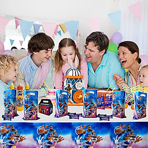 NF Orange 30pcs Party Gift Bags for Kid Theme Party Supplies, 30 Count (Pack of 1)