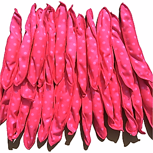 Aimin Soft Curlers for Overnight Heatless Curls, No Heat Foam Rollers for Long Hair, Satin Sponge Curlers (30 pcs, pink)