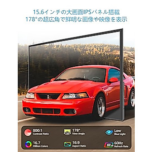 Dopesplay Portable Monitor, 15.6" Portable Gaming Monitor 1080P FHD USB-C HDMI Second External Screen, Ultra Slim IPS HDR Travel Monitor with Mount for Laptop Mac Phone PS5/4 Xbox Switch