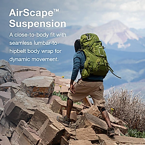 Osprey Aether 65 Men's Backpacking Backpack Deep Water Blue, Large/X-Large