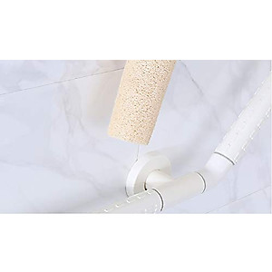 CRODY Bath Wall Attachment Handrails Grab Bar Rails Grab Bar, Wall Mounted Towel Rack, Safety Non Slip Handle L-Shaped Design 135 Degree/30 * 30Cm