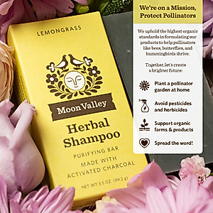 Moon Valley Organics HERBAL SHAMPOO BAR - LEMONGRASS CHARCOAL (2PACK)