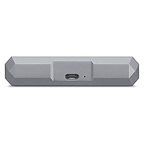 LaCie Mobile Drive 5TB External Hard Drive Portable HDD – Space Gray USB-C USB 3.0, for Mac and PC Desktop, 1 Month Adobe CC (STHG5000402)