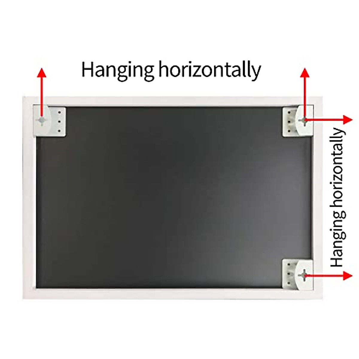 Amazon Brand – Pinzon Large Wall Mirror with Frame, Makeup Vanity Mirrors for Bathroom Living Room, 30x22 Inch, White