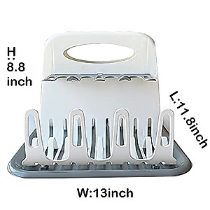 MOVEBO Baby Milk Bottles Drying Rack Portable Cleaning Dryer Storage Holder Multi-Layer Detachable with Drain Tray Drying Rack for Kids