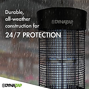 DynaZap DZ30200SR Outdoor Electronic Bug Zapper and Flying Insect Killer - All Weather Electric Mosquito Zapper Protects up to 1 Acre