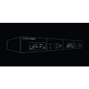 Shure SLXD4 Dual Channel Receiver - for use with SLX-D Digital Wireless Microphone Systems, Transmitters Sold Separately | H55 Band (SLXD4D=-H55)