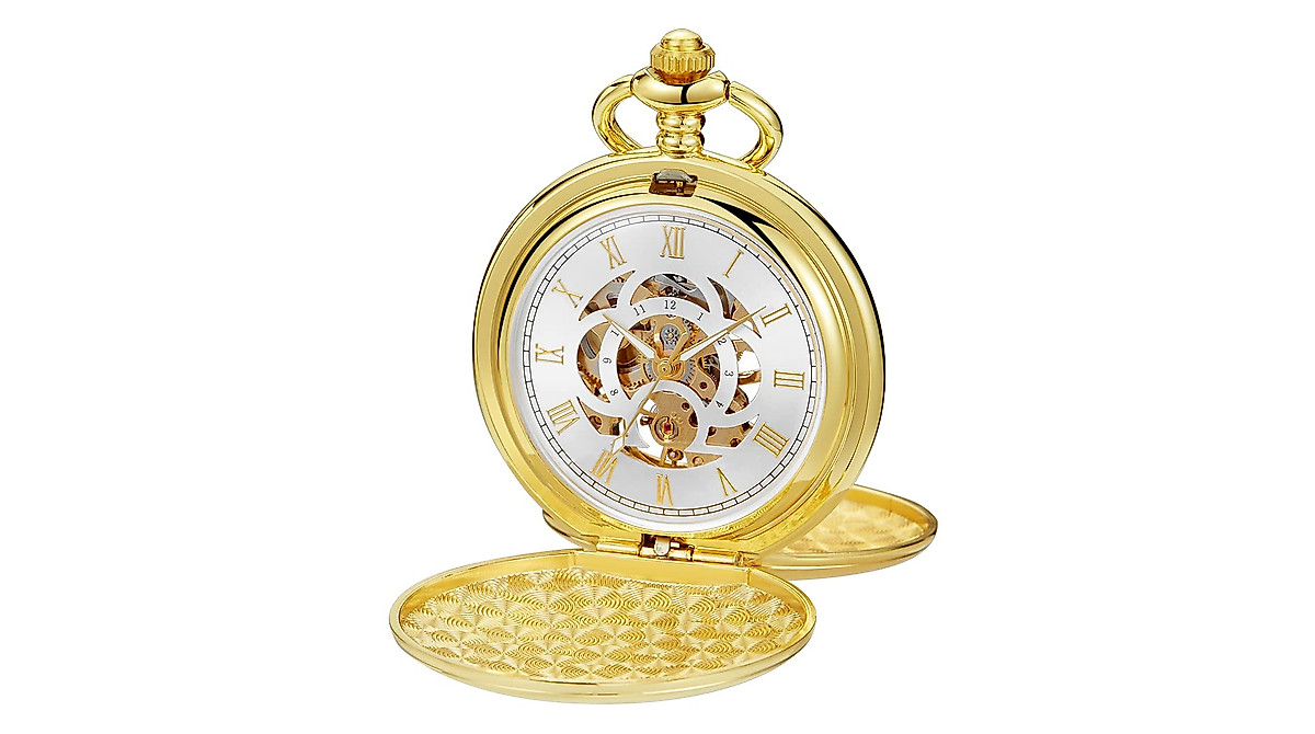 Alwesam Copper Mechanical Pocket Watch - Vintage Style