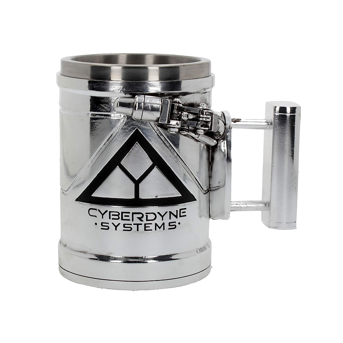 Nemesis Now T-800 Terminator 2 Judgement Day Tankard Mug Featuring the Cyberdyne Systems Logo, Officially Licensed Hand-Painted Resin, Futuristic Sci-Fi Decor, 17cm