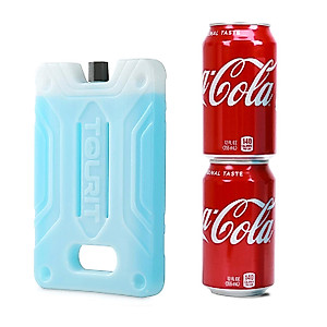 TOURIT Ice Packs for Coolers Long Lasting Reusable Ice Pack for Lunch Bags Boxes and Cooler Bag, Ice Block for Backpack Camping, Beach, Picnics, Fishing and More