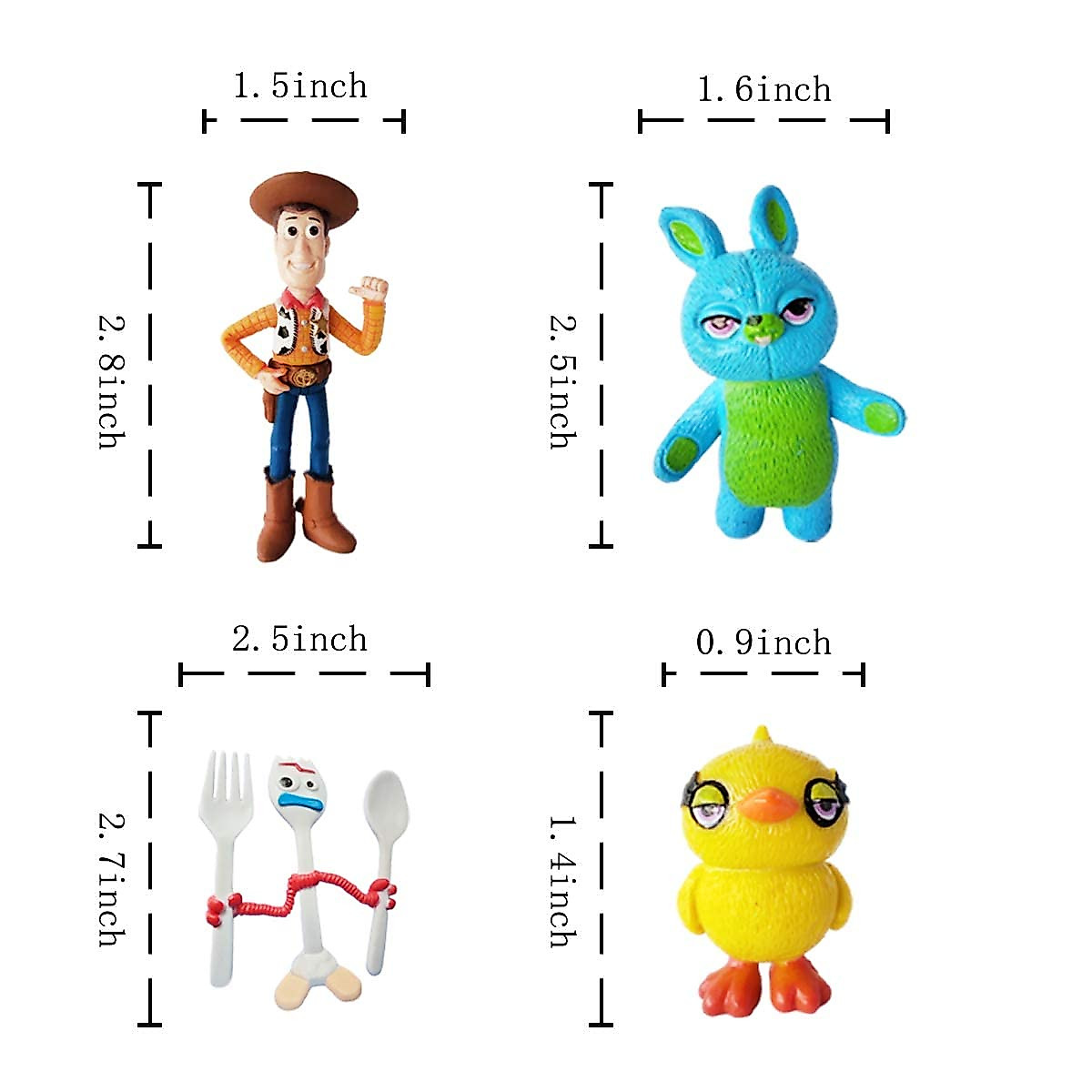 7 pcs Toy inspiration story Cake Topper, Toy game Story Birthday Party Decoration