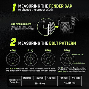1.5 Inch (38mm) Wheel Spacers 6x5.5 Compatible For GMC Jimmy C15 K15 K1500 K1500 Suburban, Chevy Blazer K1500, For Jeep Cherokee, International Scout (2pc 108mm 7/16-20 Studs) 6x139.7 Spacer
