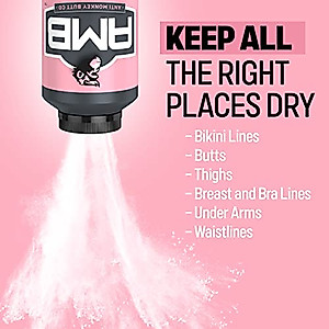 Anti Monkey Butt, Lady's Body Powder with Calamine, Prevents Chafing and Absorbs Sweat, Talc Free, 8 oz
