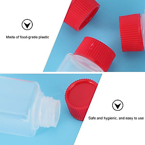 BESTOYARD 100pcs Bento Soy Sauce Case Container Vinegar Dispenser Bottles Plastic Condiment Bottles for Sushi Sashimi Salads Square 6.5ml