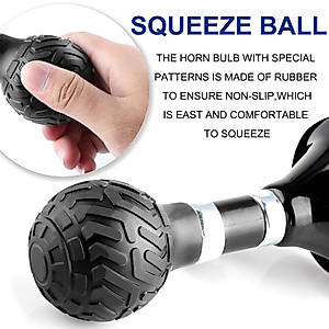 JONMON Bike Horn, 120dB Loud Bicycle Bugle Clown Rubber Squeeze Ball Loudspeaker Cycling Ring for Adults Child Bikes Handlebars Mount