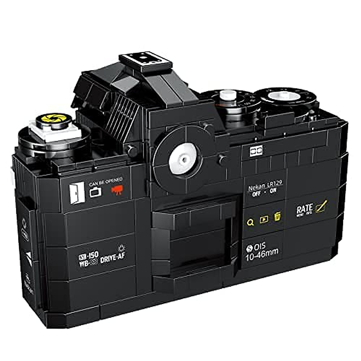 NC Uvini Building Blocks Camera, DIY STEM Toys, Building Construction Brick Set Best Gift for Adult, Teens, Collectible Model Digital Camera to Build 627pcs