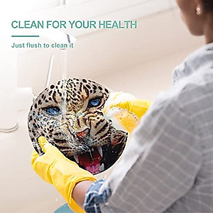 Angry Leopard Cutting Board Tempered Glass Chopping Board for Kitchen Hotel