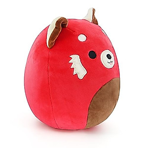 CNAANA Red Panda Plush Pillow,Chubby Red Panda Stuffed Animal Creative Gift, Gift for Kids and Adults,Bedtime & Playtime for Kids (Red Panda-B)