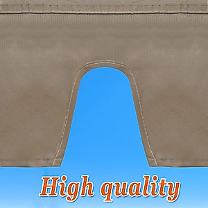 Strong Camel 76" x 51" Replacement Canopy Top Cover for Swing Seat 3 Seater Sizes Garden Hammock Porch Patio with Ball Bungees