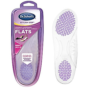 Dr. Scholl's Cushioning Insoles for Flats and Sandals, All-Day Comfort in Flats, Boots, (for Women's 6-10), 1 Pair, Packaging May Vary