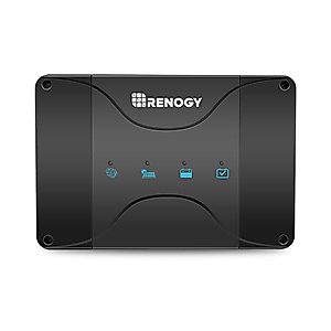 Renogy 50 Amp MPPT Charge Controller 12V MPPT Solar Charge Controller & ONE Core: All-in-one Off-Grid Energy Monitoring Panel with RV Leveling System