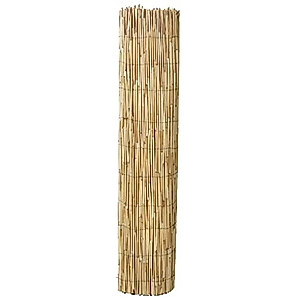 vidaXL Garden Reed Fence Outdoor Outside Yard Patio Backyard Furniture Wall Fence Panel Safety Privacy Barrier Decoration 66.9"x393.7"