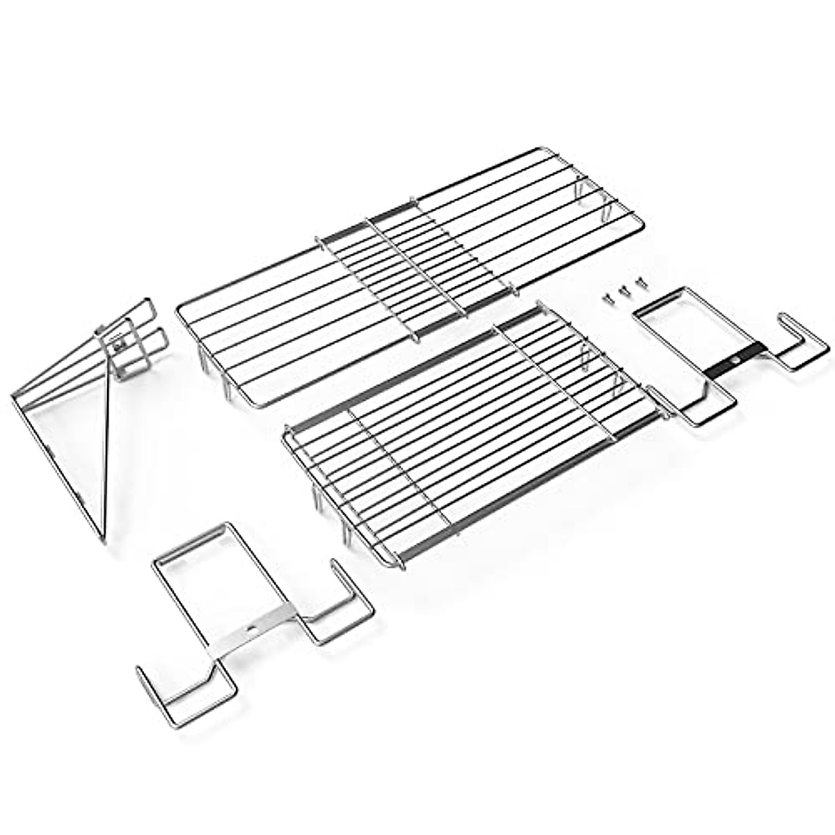 MixRBBQ Adjustable Griddle Warming Rack for Blackstone 17" 22" 28" 36" Griddles, Universal Cooking Grate BBQ Accessories Compatible with Camp Chef, Pit BOSS, Razor, Cuisinart, Royal Gourmet Griddles