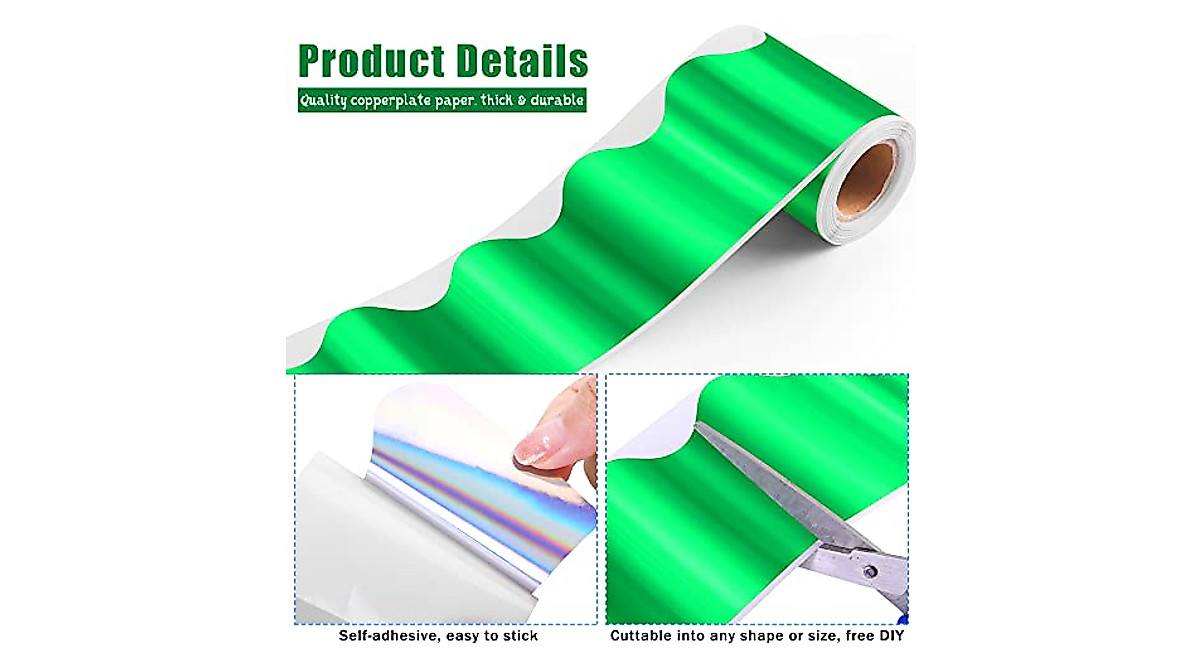 Vibrant 6 Rolls 197 Feet Bulletin Board Border - HOBBY HORSE