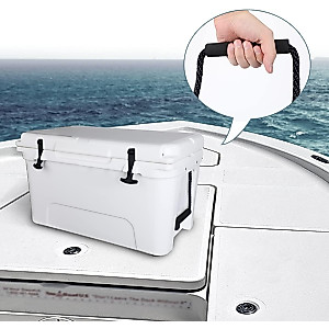 Tgpiao 2 Pack Cooler Replacement Handles Rope，Compatible with YETI Tundra & RTIC Coolers，Fit for YETI Replacement Handles Cooler Rope Handles, Black